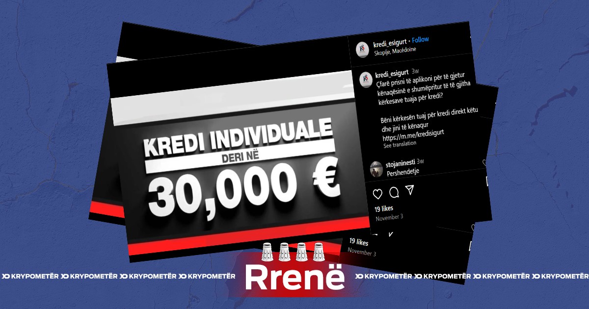 Mashtrimet me kreditë në internet