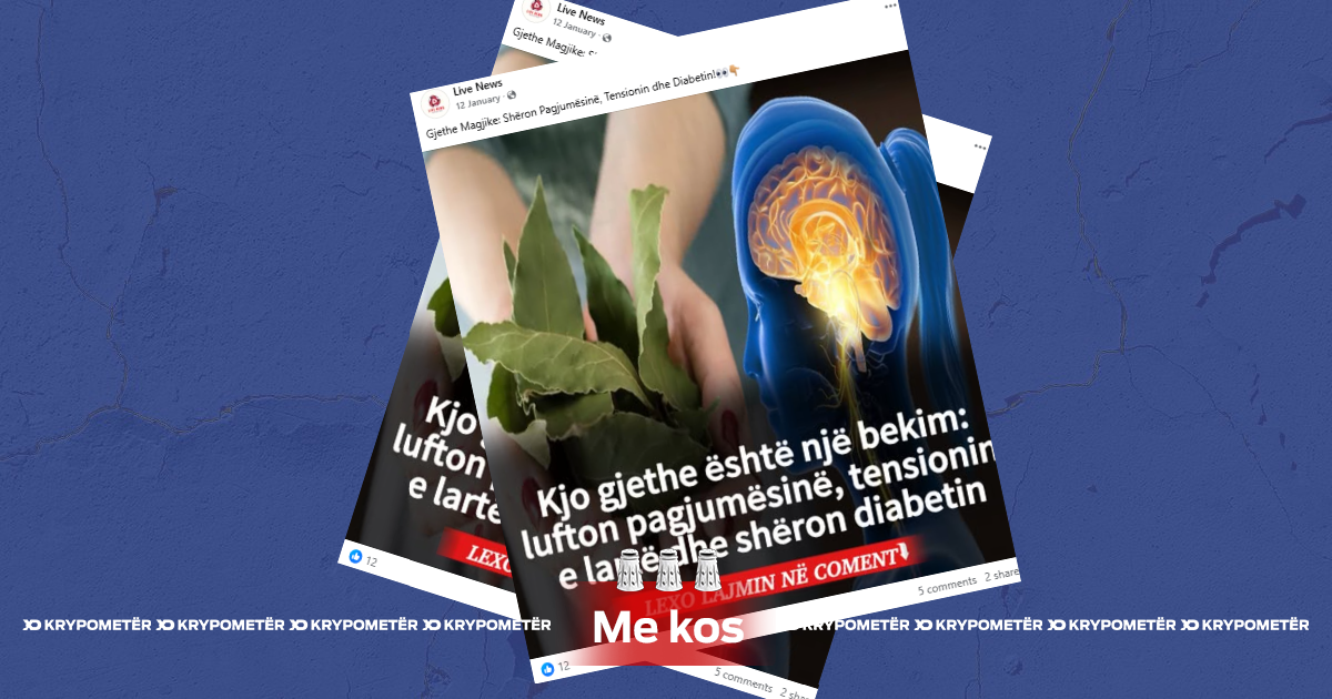 Pretendime të rreme për shërim të diabetit e hipertensionit me gjethe ...